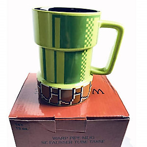 EXIGENT Gamer Pipe Ceramic Coffee Tea Cup Mug Collectible 15 Oz Ounces (Pipe)