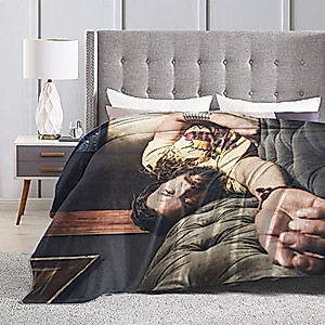 Ultra-Soft Jason Momoa Blanket, Fleece Collage Throw Blankets for All Season, Lightweight Soft Micro Flannel Blanket for Couch, Dorm, Bedding Blankets 50"X40"