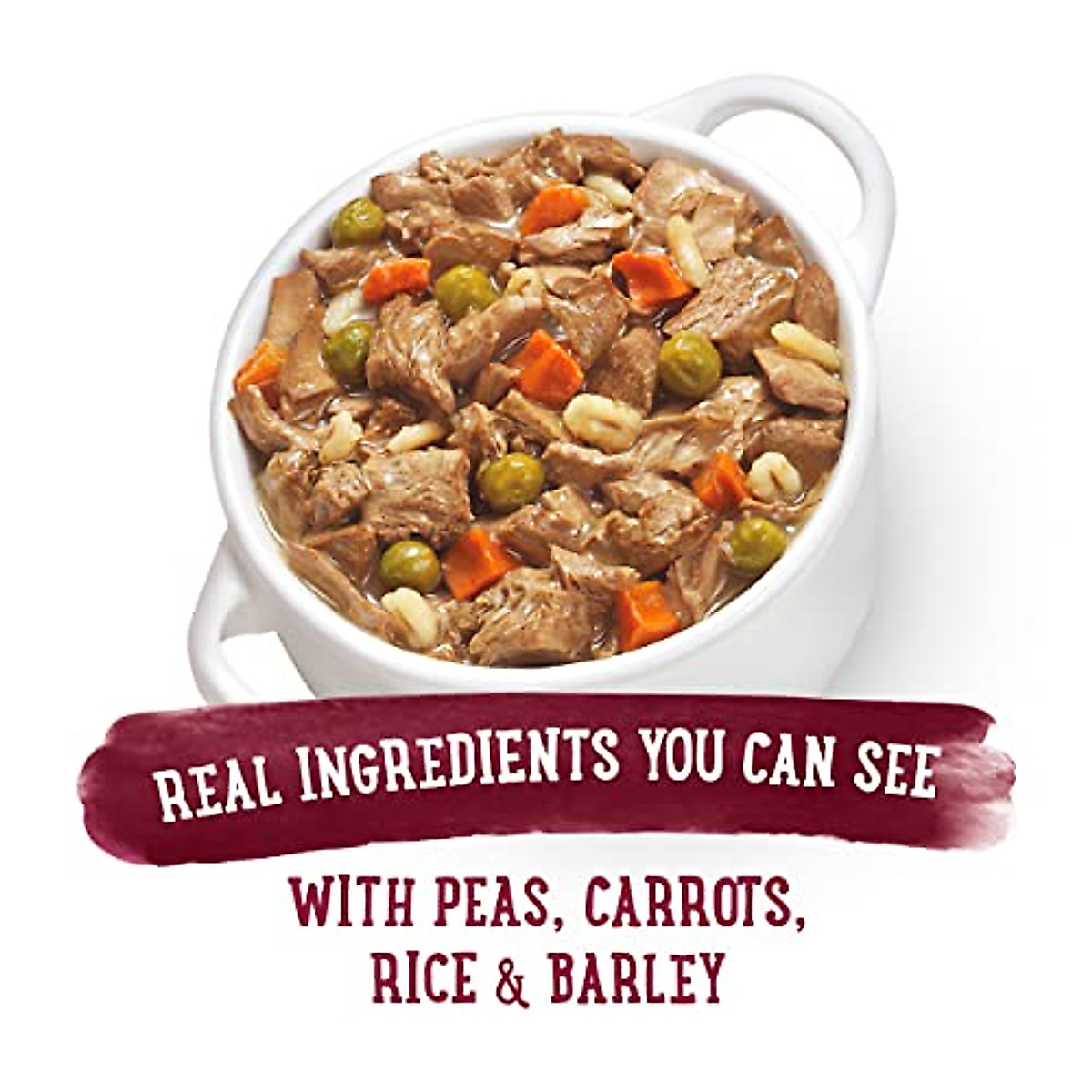 Purina Beneful High Protein, Gravy Wet Dog Food, Prepared Meals Beef Stew - (8) 10 oz. Tubs