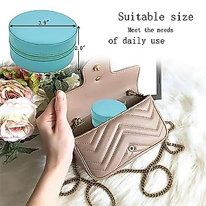 Denyskwin Mini Travel Jewelry Case, Small Jewellery Organizer Boxes, Portable Gifts Storage Cases for Rings, Pendants, Earrings, Necklaces, Bracelets Holder for Women Girls