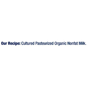 Stonyfield Organic Greek Nonfat Yogurt, Plain, 32 oz. – High in Protein (16g), 0% Fat; Multiserving Yogurt Snack & Cooking Substitute