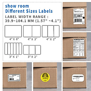 Bluetooth Thermal Shipping Label Printer - Wireless 4x6 Label Maker for packages, Compatible with iPhone and PC, Phone, USB for MAC, Works with Ebay, Amazon, Shopify, Etsy, UPS, USPS Barcode, Upgrade
