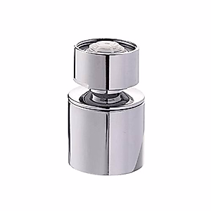 Horiznext faucet aerator for kitchen bathroom sink, tap head sprayer 360 degree swivel filter attachment hose extender no splash water nozzle (1 pc with adapter)