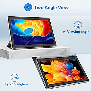 10 Inch Android Tablet pc, 64GB ROM 128GB Expand, Octa-Core Tablets, IPS HD Touch Screen,Google Certificated Wi-Fi Tablets, G+G, 8MP Camera, Long Battery Life,Black-(with Leather case)……………