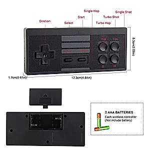 Wireless Mini Retro Game Console Built-in 1734 Classic Games Plug & Play Video TV Game Stick Support HDMI/AV Output with 2 Wireless Controllers Handheld Game Console………