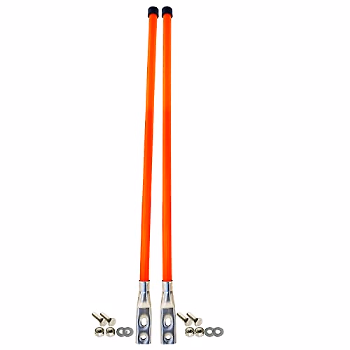 C CLINK 36" Snow Plow Markers Blade Guides Orange 3/4'' Thickened Material Never Break Stainless Steel Joint Fit for Blizzard Boss SNO-Way Western Snowplows & Many More Pickup Truck SUV UTV ATV