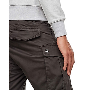 G-Star Raw Men's Rovic Zip 3D Straight Tapered Fit Cargo Pants, Raven, 34W x 32L