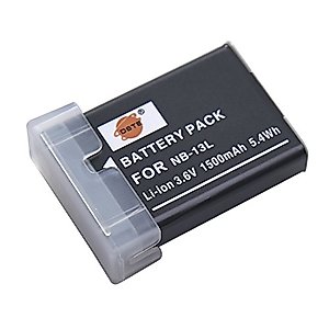DSTE Replacement for NB-13L Li-ion Battery Compatible Canon PowerShot G5 X Mark II G5X G7X G9X G7 X Mark II G9X Mark II SX620 HS SX720 HS SX730 HS Digital Camera as NB13L