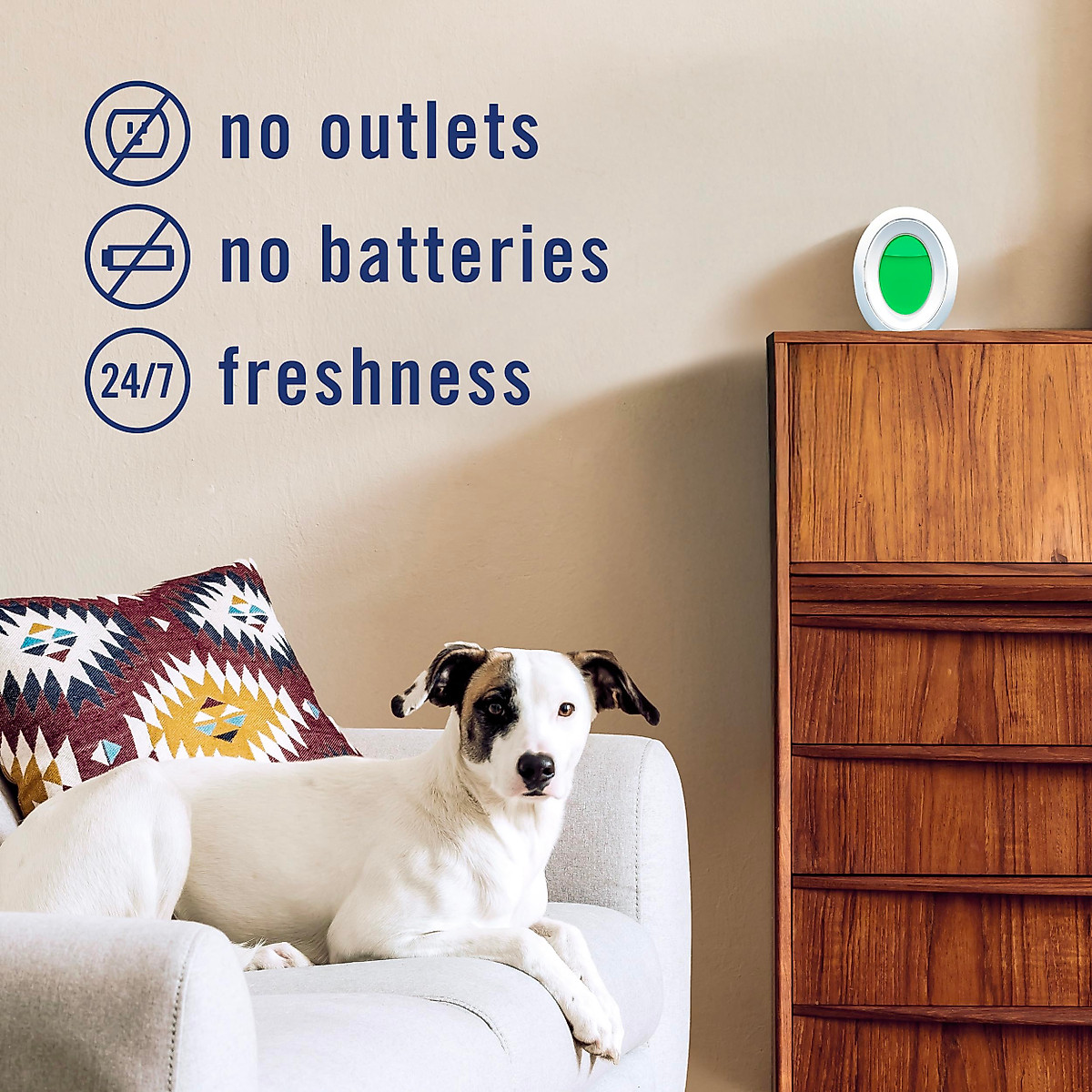 Febreze Small Spaces Air Freshener, Pet Friendly Air Fresheners Alternative for Home, Room Air Freshener, Fresh Scent, Room Deodorizer & Odor Fighter for Strong Odor (4 Count)