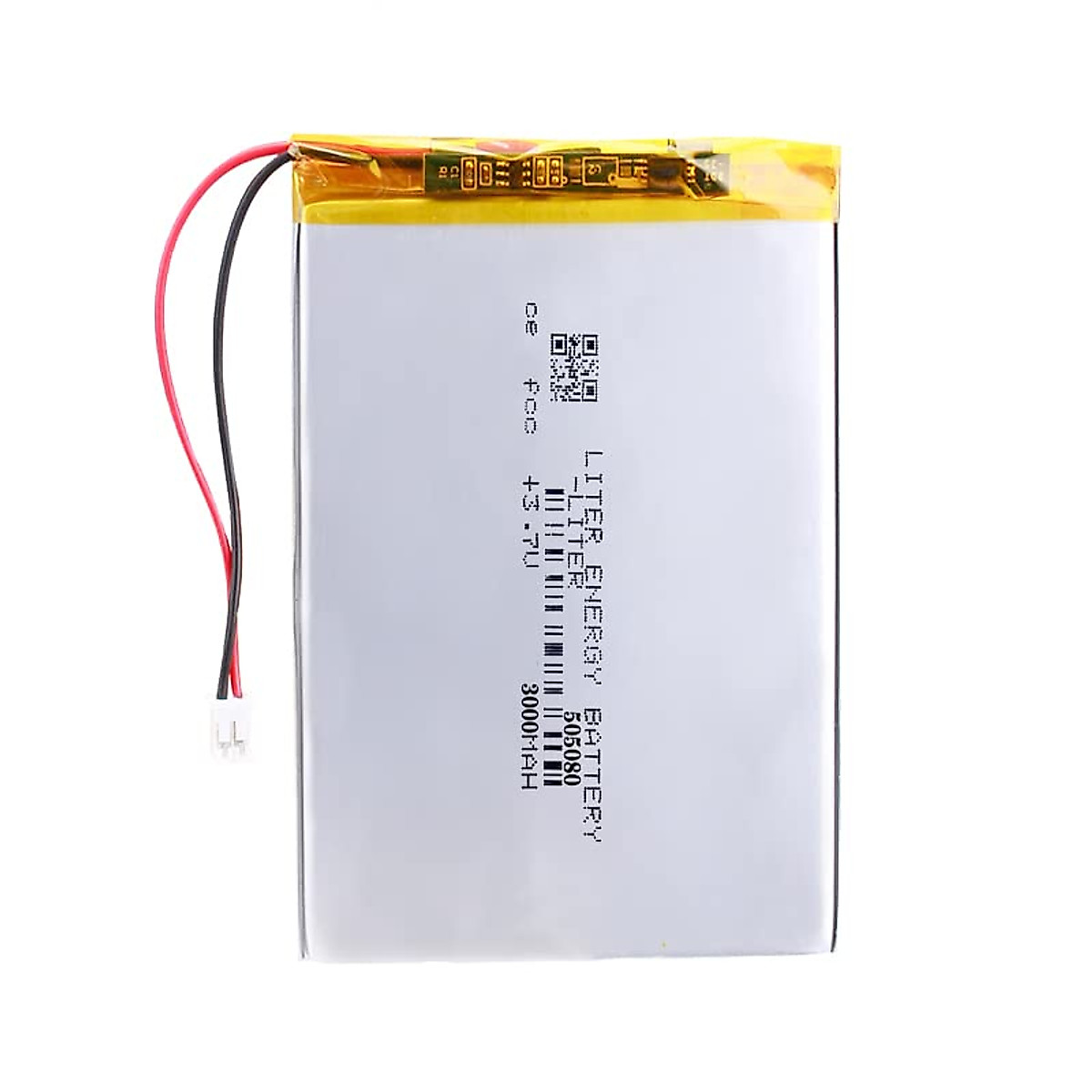 Liter Energy Battery 3.7V Lipo Battery 3000mAh Rechargeable Lithium ion Polymer Battery 505080 Lithium Polymer ion Battery with JST Connector