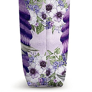 Aesthetic Purple Gnome Lover Design Cute Anemone Pattern Tote Bag