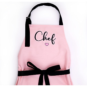 Aprons Mother Daughter Cooking Mommy and Me Matching Aprons Mother's Day Gift Chef Kitchen Adult and Kid Baking (Adult and 3-7 years)