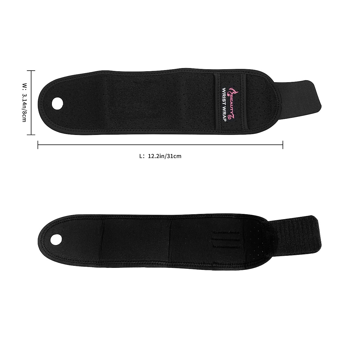 Beauty7 Eyelash Extension Holder Plate Pallet Stand Base Tray With Hand Wrist Wrap Tool Strip Glue Ring Kit For Professional Individual False Lashes (Wrist Wrap,Glue Ring,2x Pallet,3M Loop Tape)