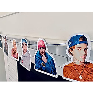 Pop Music Party Banner Decoration (10 foot) for Justin Bedroom Decor, Birthday Parties, Showers, Concerts, Coworker Gift, or Wall Decor