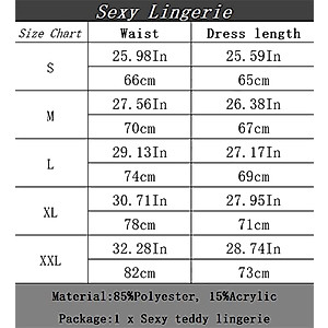 Donnalla Women Lingerie Bodysuit V Neck Teddy Floral Lace Sheer Mesh One Piece Sexy Babydoll (Blue XXL)