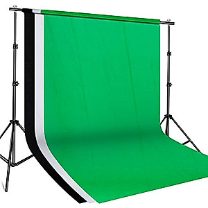 SH Heavy Duty Background Stand, 2x2M Backdrop Support System Kit with Carry Bag for Photography Photo Video Studio,Photography Studio1