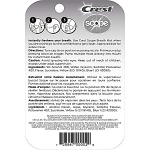 Scope Long Lasting Mint Breath Mist, 0.24oz, Pack of 8