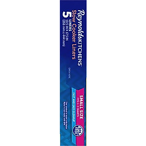 Reynolds Kitchens Slow Cooker Liners, Small (Fits 1-3 Quarts), 5 Count