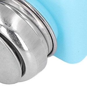 Garosa 200ML Press Type Solvent Dispenser Push Type Anti Static Alcohol Bottle Push Down Pump Dispenser Bottle ESD Bottle with Stainless Steel Lid(blue)