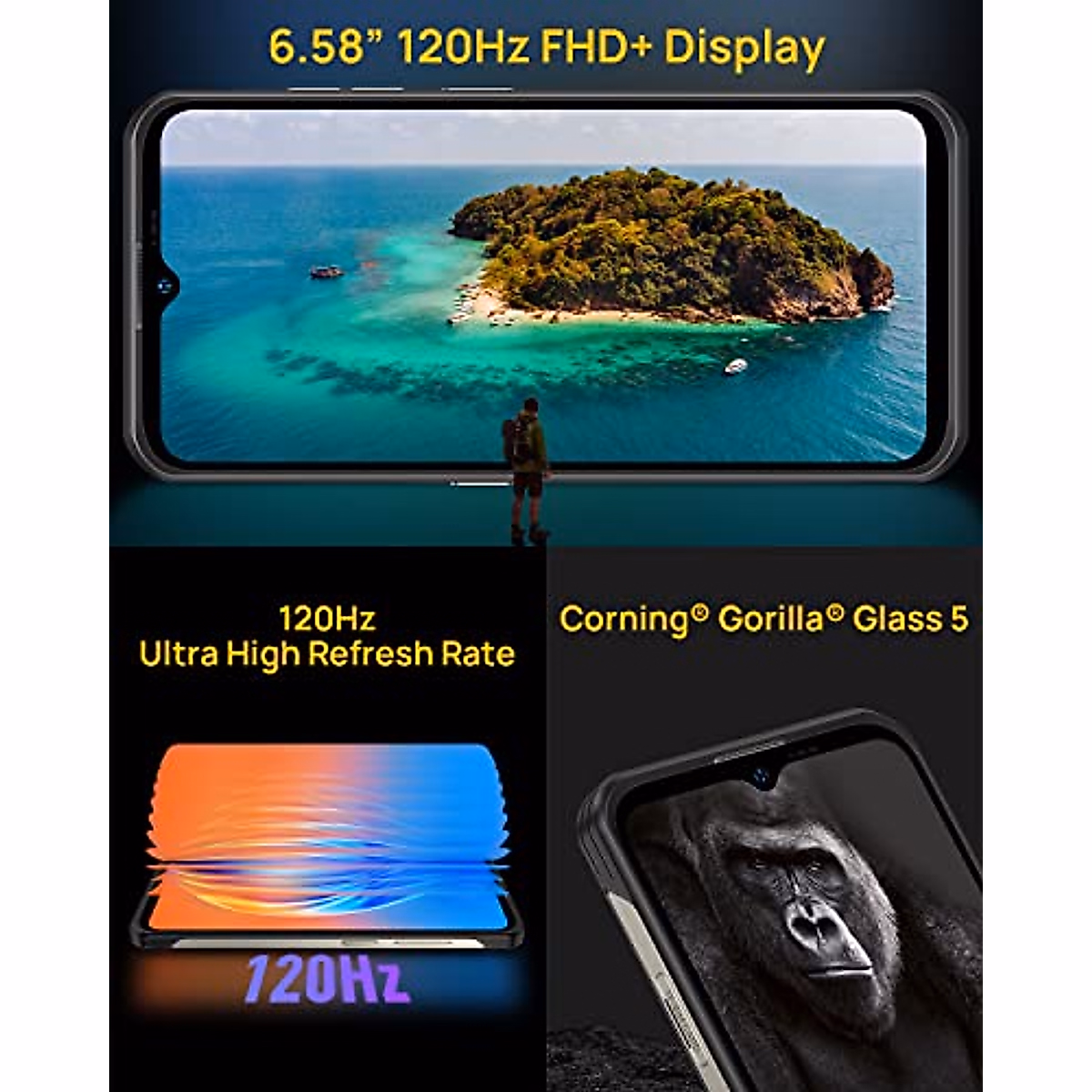 Ulefone Armor 17 Pro Rugged Smartphone, 13GB + 256GB, 108MP Triple Camera, 8MP Night Vision Camera, 66W Fast Charging, Helio G99 Processor, 6.58" FHD+, Android 12, 4G Dual SIM Unlocked Rugged Phone