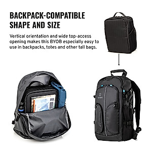Tenba BYOB 10 DSLR Backpack Insert - Turns any bag into a camera bag for DSLR and Mirrorless cameras and lenses – Black (636-624)