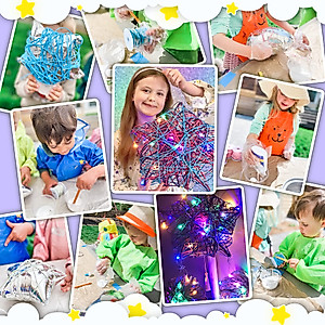 3D String Art Kit for Kids - Upgraded Makes a Light-Up Star Lantern with Multi-Colored Lights - Crafts for Girls and Boys - Kids Gifts - DIY Arts & Craft Kits for 8, 9, 10, 11, 12 Year Old Girl