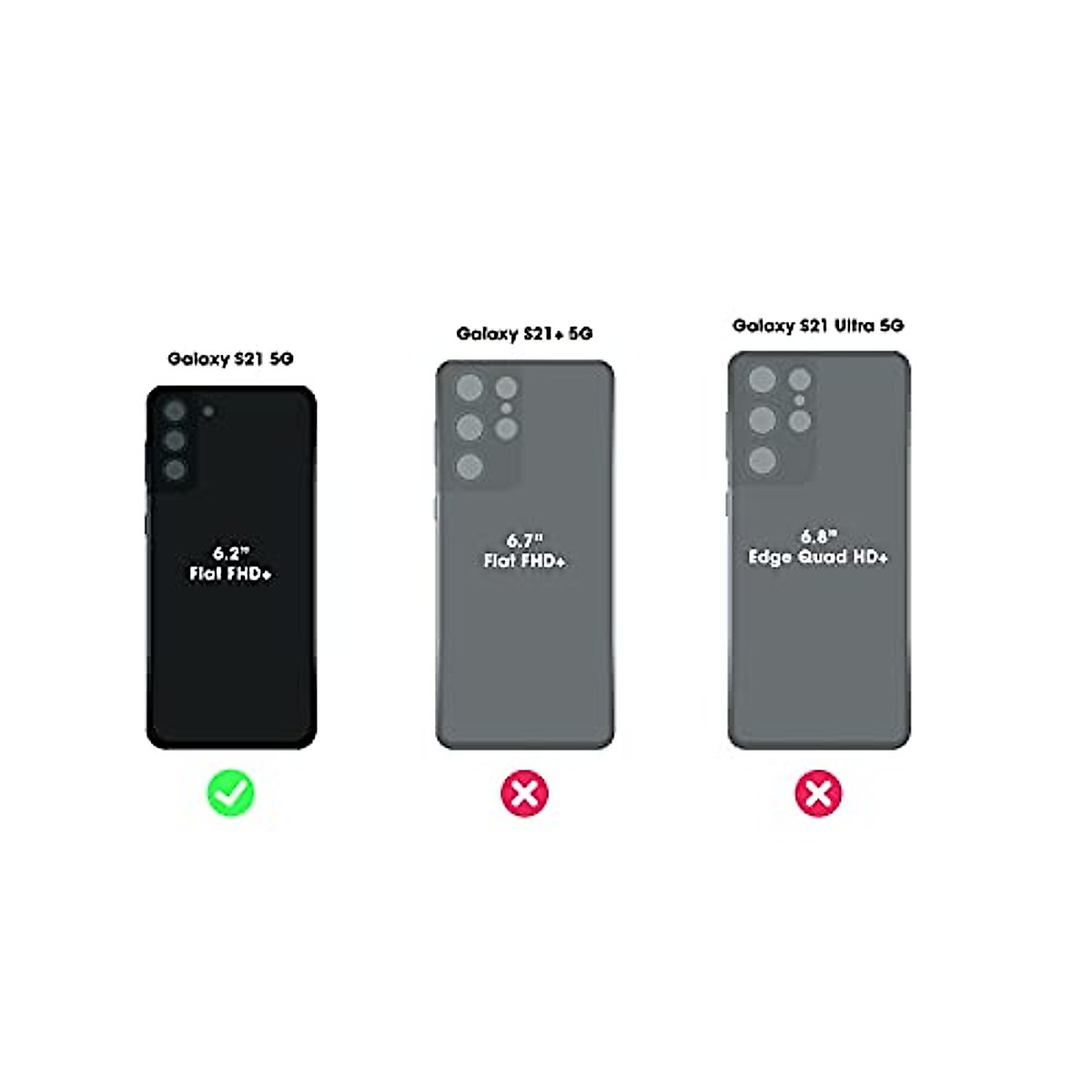 OtterBox PREFIX SERIES Case for Galaxy S21 5G (ONLY - DOES NOT FIT Plus or Ultra) - CLEAR