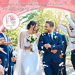 Lewtemi Set of 33 Wedding Dress Shopping Signs Paddles Say Yes to The Props Signs for Bridesmaids and Brides Bachelorette Party Games(Dress Style)