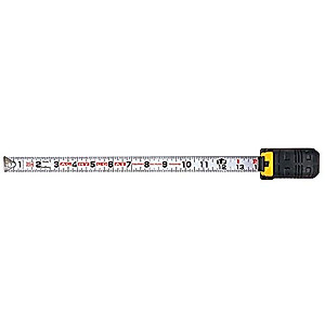 TAJIMA Tape Measure - 25 ft / 7.5 m x 1 inch G-Series Measuring Tape with Dual Metric/Standard Scale & Acrylic Coated Blade - G-25/7.5MBW