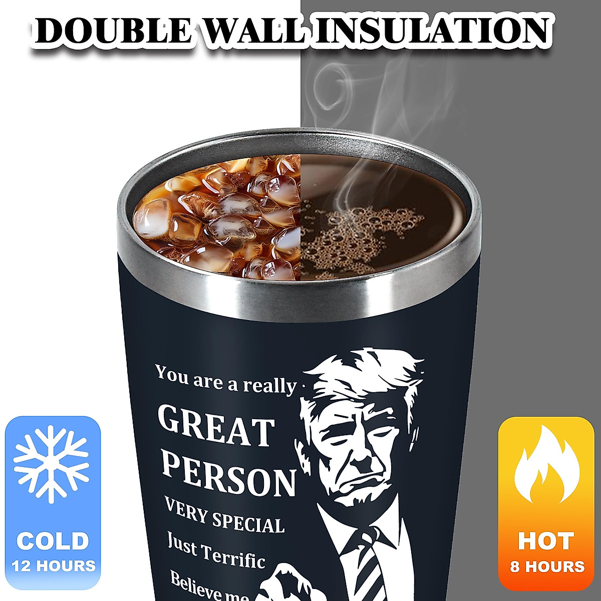 Birthday Gifts for Men Women, Thank You Appreciation Gifts, Sometimes You Forget You Are Awesome Tumbler, Inspirational Birthday Presents for Best Friends, Coworker, Boss, 20 Oz Tumbler, Navy