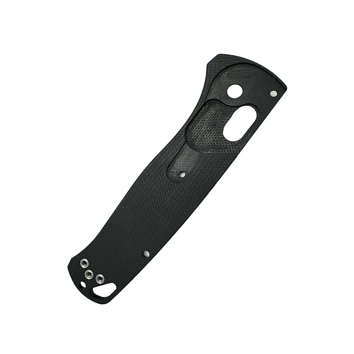 August Engineering Classic Scales For Benchmade Bugout Folding Knife 535 Precision Machined 6061 Aluminum Anodized Finish Yellow Ultem Black G10 (G10 Smooth Black) Knife Not Included