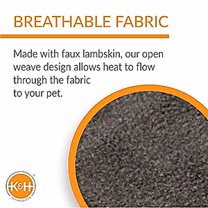 K&H Pet Products Extreme Weather Kitty Pad or Small Lectro-Kennel Deluxe Cover Gray 12.5 X 18.5 Inches