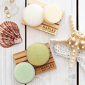 Naples Soap Company Solid Shampoo Bar for All Hair Types – Eco-Friendly, Free of Parabens, Alcohol, Pthalates – Handmade, pH Balanced, Hydrating Haircare, Lasts 50-75 Uses – Coconut Lime, 1.75 oz