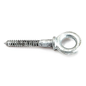 Forney 61369 Screw Eye Bolt Shoulder, Hot Dipped Galvanized, 1/2-Inch-by-3-1/4-Inch Overall Length