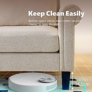 Redlife 110" Modular Sectional Sofa, Sectional Couches for Living Room, U Shaped Sectional Couch Convertible Sectional Sofa with Double Chaise, Comfy U Shaped Sectional Sofa for Living Room (Beige)