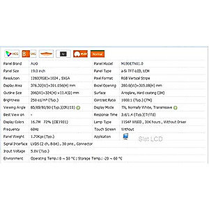 AUO 19 Inch LCD Panel M190ETN01.0 with Full kit of Driver Board