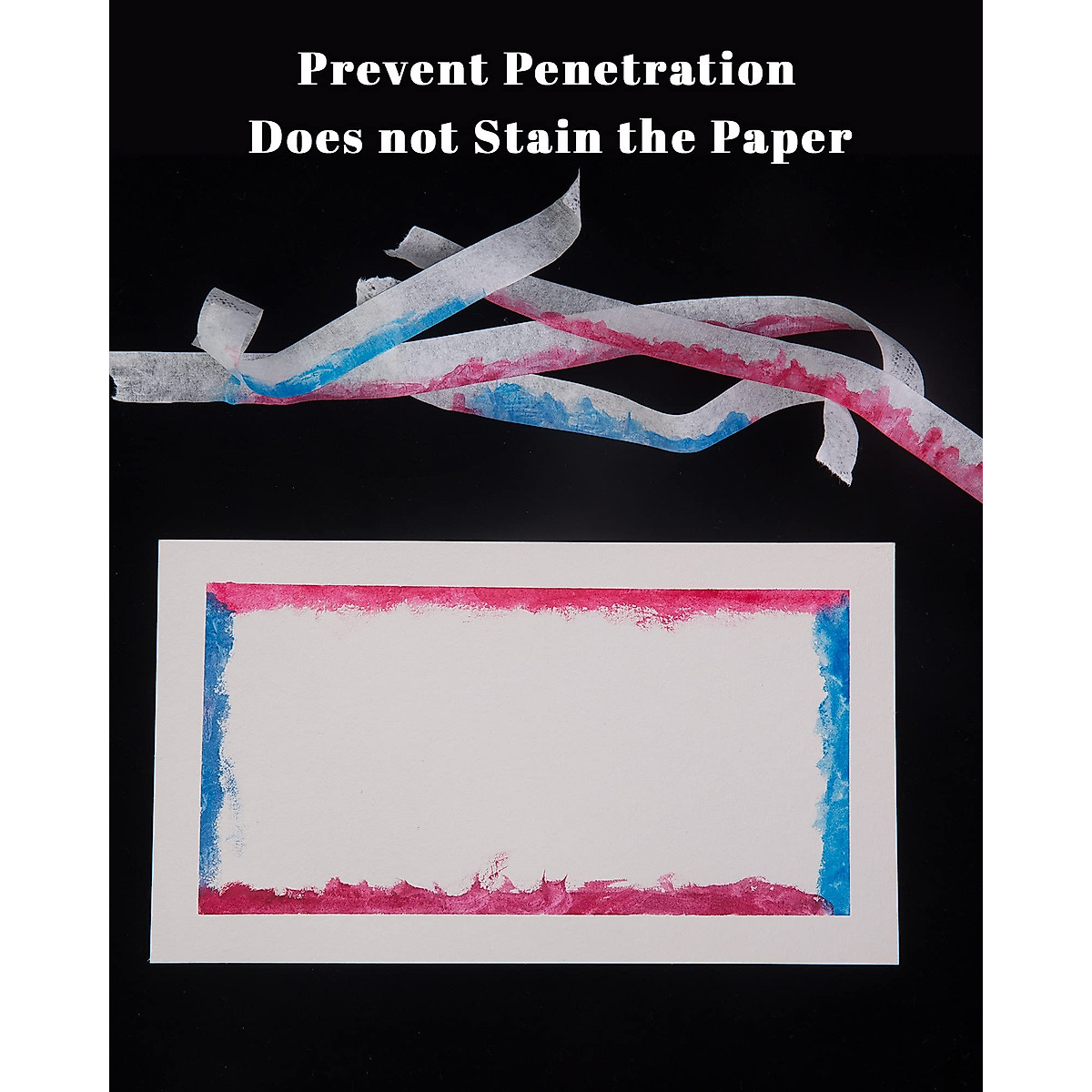 Artist Tape for Drafting Art, Neeho 3 Pack Acid-Free White Masking Tape for Watercolor Painting Canvas Framing, 0.6inch Wide 540FT Long Total