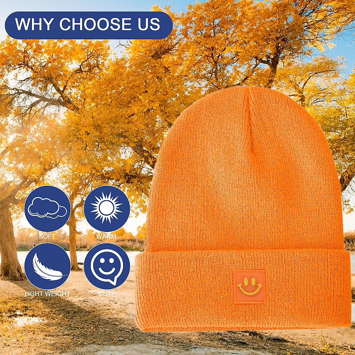 PLIOPYIK Newborn Baby Beanie Hat Knit Warm Hats for Toddler Child Kids Girls Boys 24-120Months