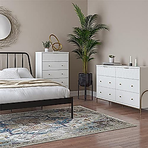 CosmoLiving by Cosmopolitan Anastasia Dresser, 6 Drawer, White