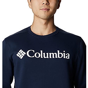 Columbia Men's Trek Crew, Collegiate Navy/White, X-Large