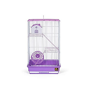 Prevue Pet Products Three-Story Hamster & Gerbil Cage Purple & White SP2030P