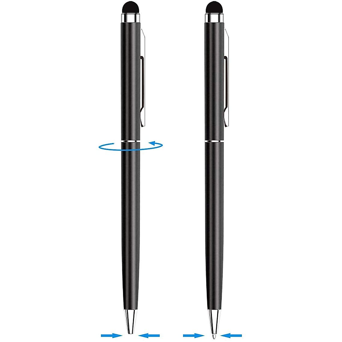 Stylus Pen anngrowy Stylus Pens for Touch Screens Universal Stylus Ballpoint Pen 2 in 1 Stylists Pens for iPad iPhone Tablet Laptops Kindle Samsung Galaxy All Capacitive Touch Screens