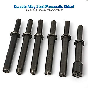 Anndason 7 Pcs Great Heavy Duty Smoothing Pneumatic Air Rivet Hammer Tools Kit