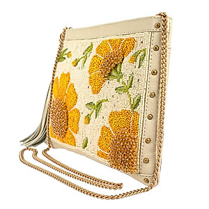 Mary Frances Petal Pusher Crossbody Handbag