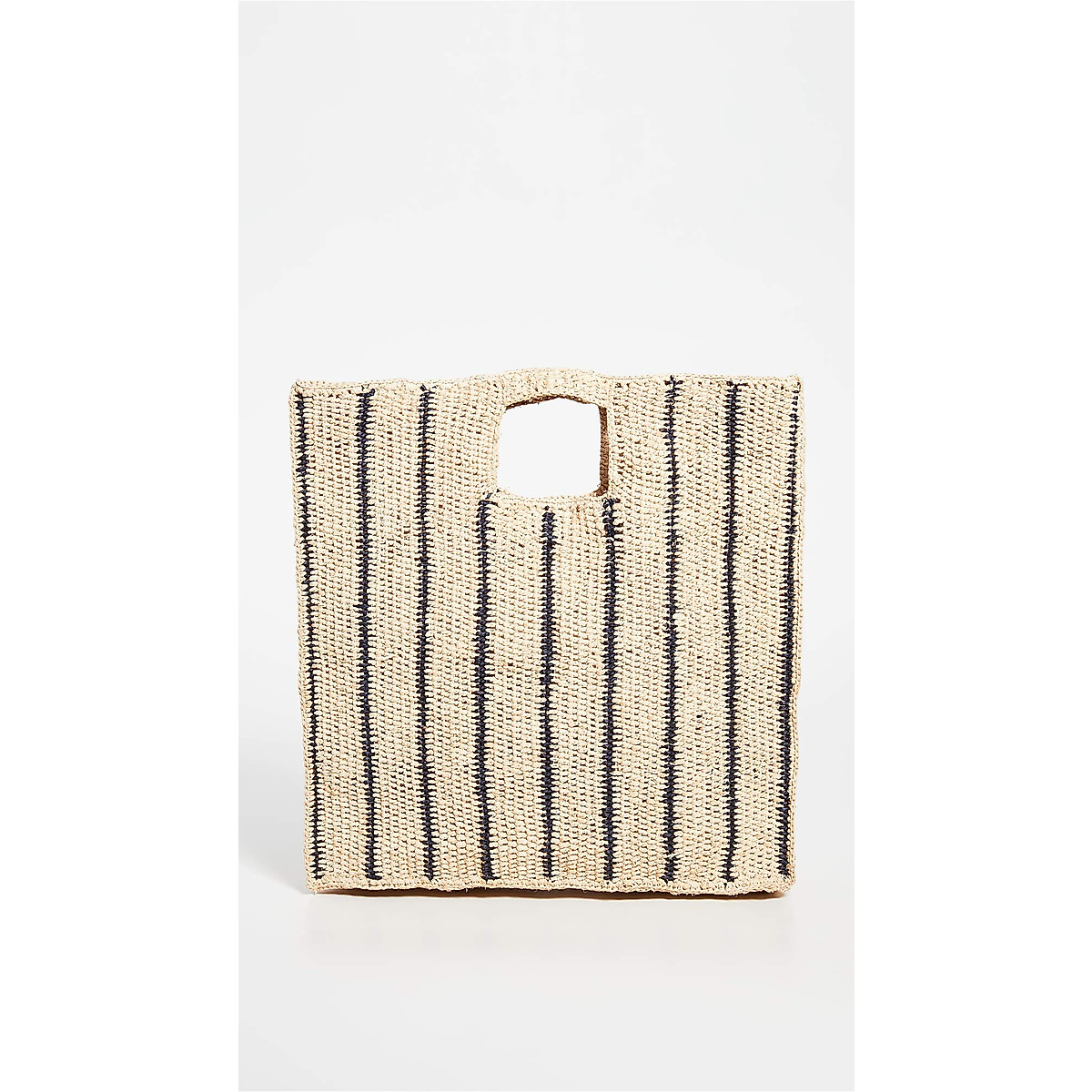 MAR Y SOL Women's Veneto Bag, Natural/Navy, Stripe, Off White, One Size
