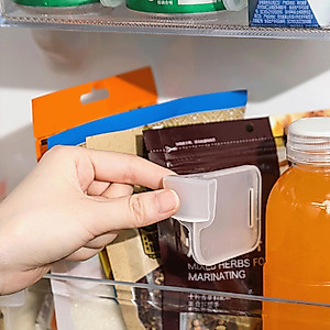 20PCS Fridge Drawer Divider，Fridge Organizer Bins，Refrigerator Drawer Organizer，Storage Baskets Space Allocator,Drawer Adjustable Separators，,Plastic Storage Container Bottle Can Divider Combination