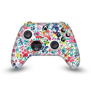 Head Case Designs Officially Licensed Ninola Colorful Petals Spring Art Mix Vinyl Sticker Gaming Skin Case Cover Compatible with Xbox Series X / S Controller