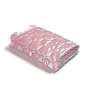 Heavens Cuddles Quilted Satin Baby Blanket 48"x36" (Pink)
