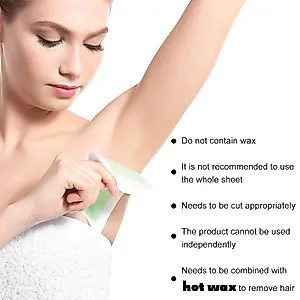 500 Pack Non Woven Wax Strips for Body and Facial Hair Removal, Different Sizes - Soft Waxing Paper for Effortless Hair Removal