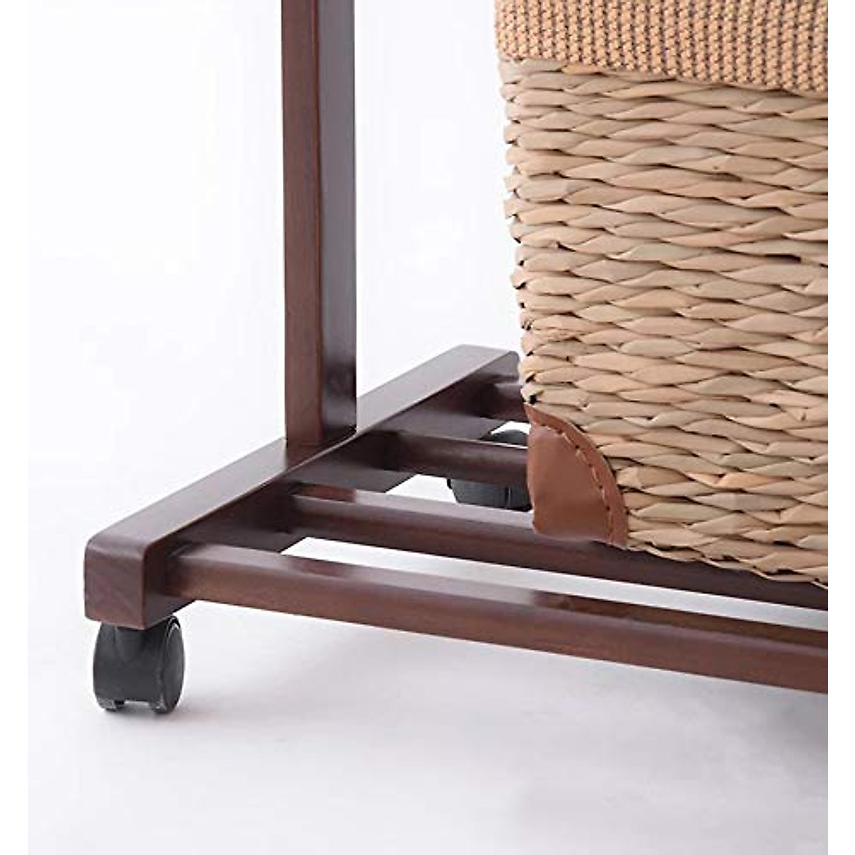 HOWDIA 4 Pack 2 Inch Nylon Plastic Replacement Caster Swivel Furniture Wheels Floor Protecting Office Chair Swivel Caster Threaded Stem with Brake Black